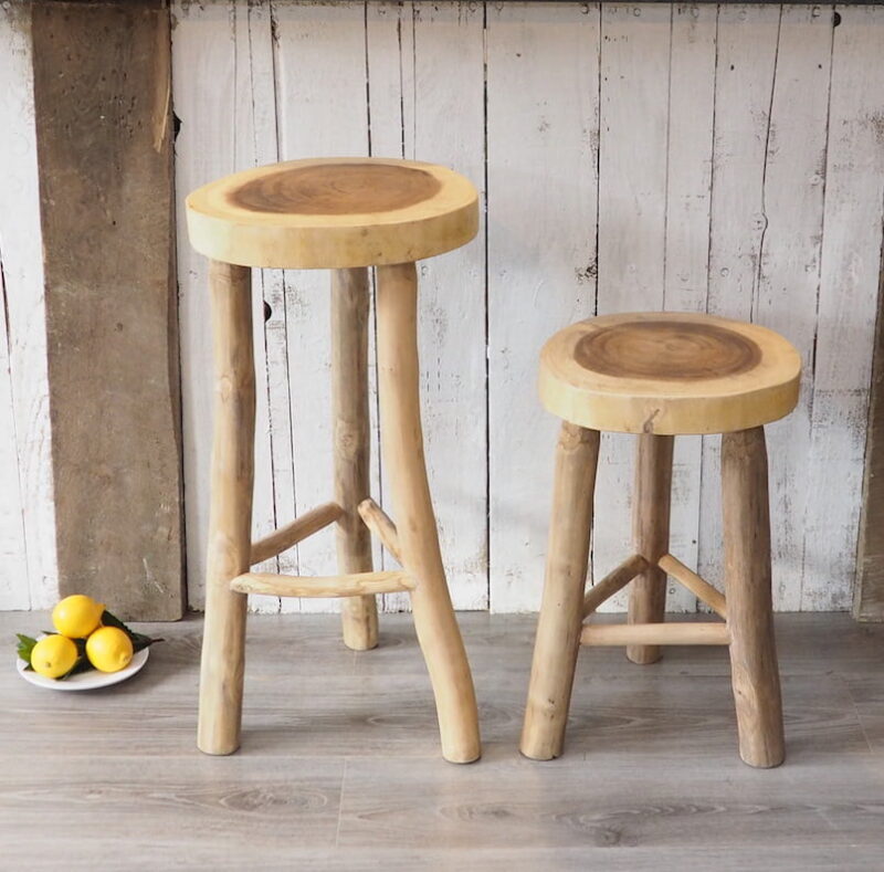 Rustic Breakfast Bar Stools - Za Za Homes