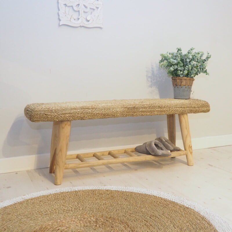 Wicker Bench With Storage - Za Za Homes