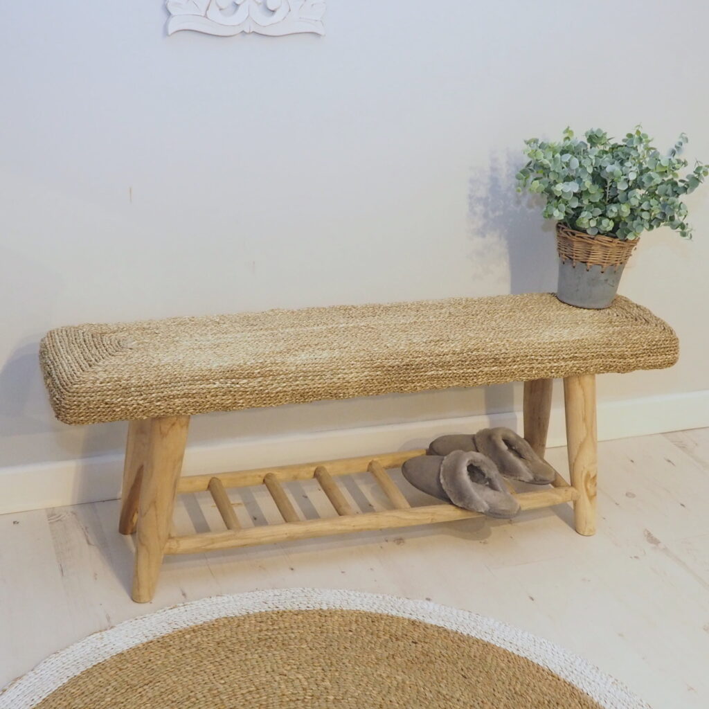 Wicker Bench With Storage - Za Za Homes