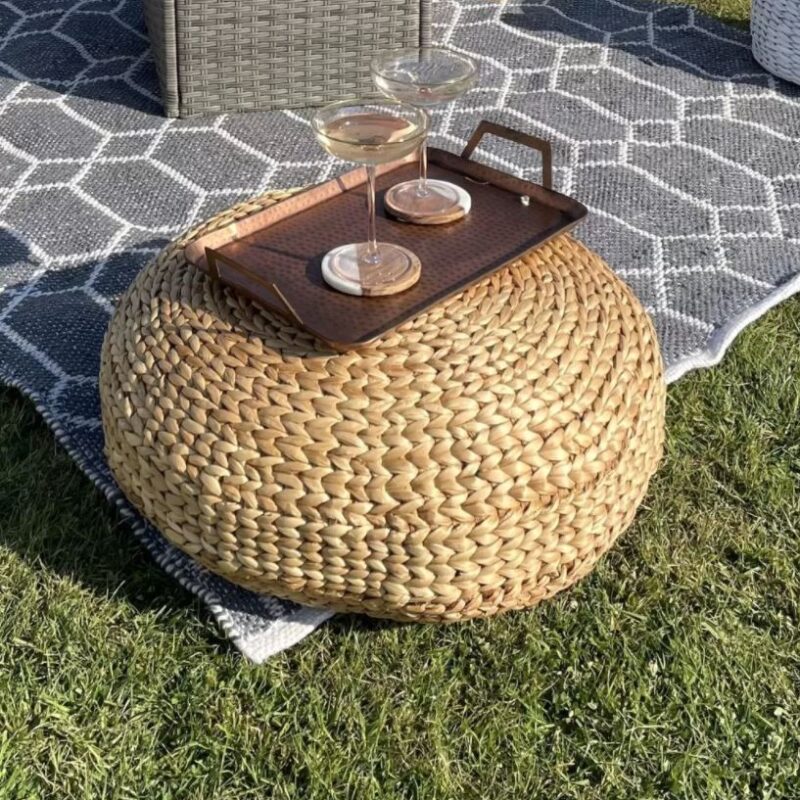 Rustic Wicker Kitchen Stool | ZaZa Homes