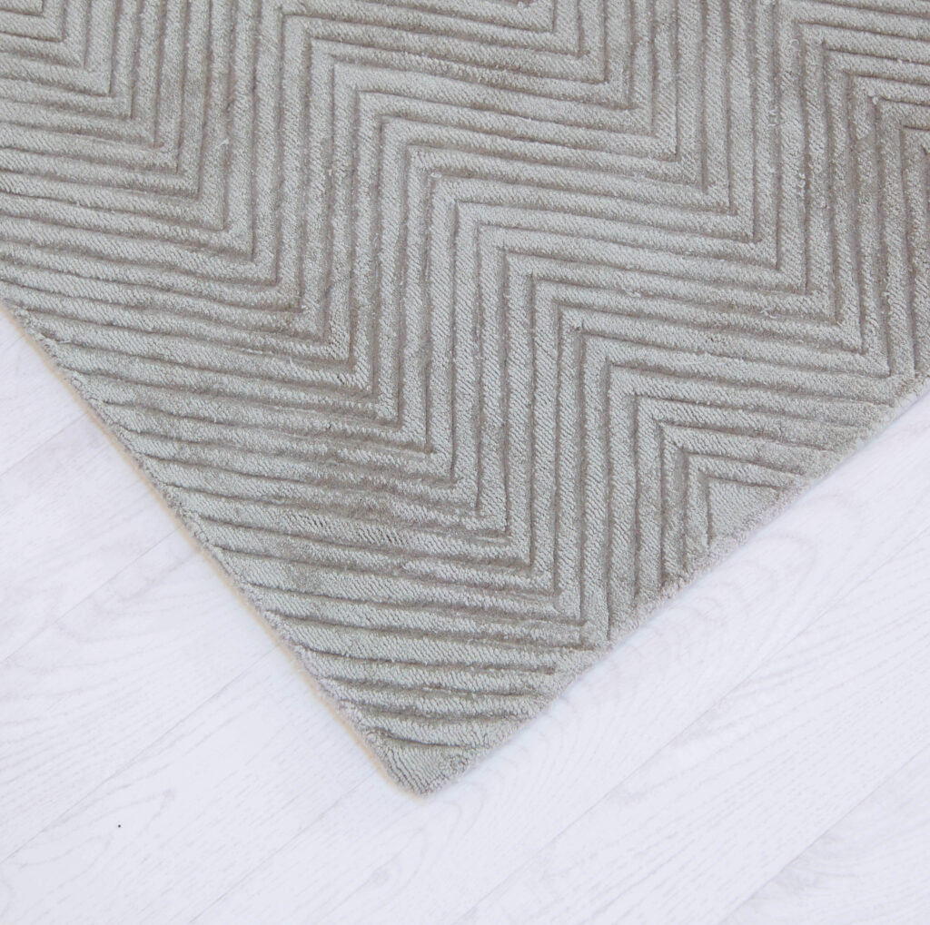 Green Herringbone Rug - Alexa - ZaZa Homes