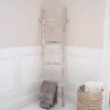 White Wooden Towel Ladder - ZaZa Homes