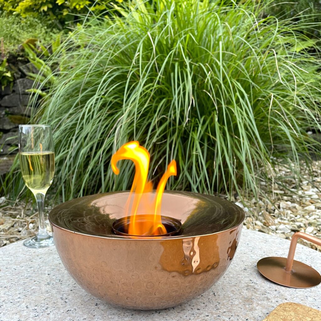 Garden Gel Burner Hammered - Copper - ZaZa Homes