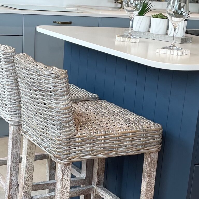 Wicker Bar Stools - Za Za Homes