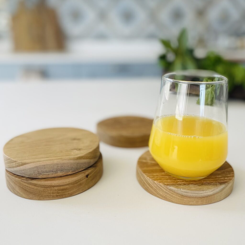 Round Wooden Drinks Coasters